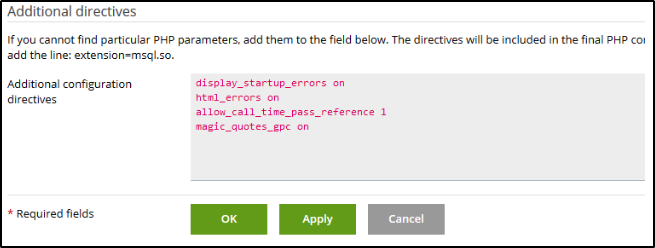 Fixed: Invalid command 'php_admin_flag', perhaps misspelled or defined by a module not included ...