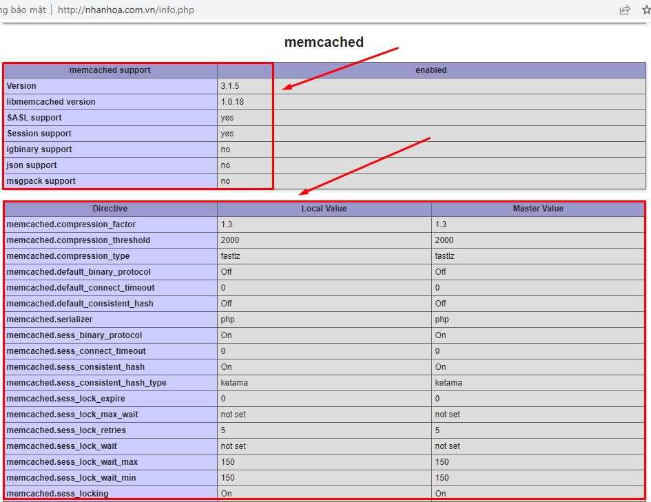 Hướng dẫn cài đặt Memcached trên DirectAdmin - Nhan Hoa Knowledgebase