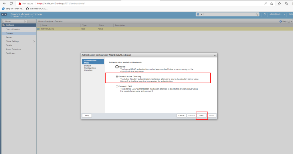 LDAP Active Directory - Zimbra - Nhan Hoa Knowledgebase