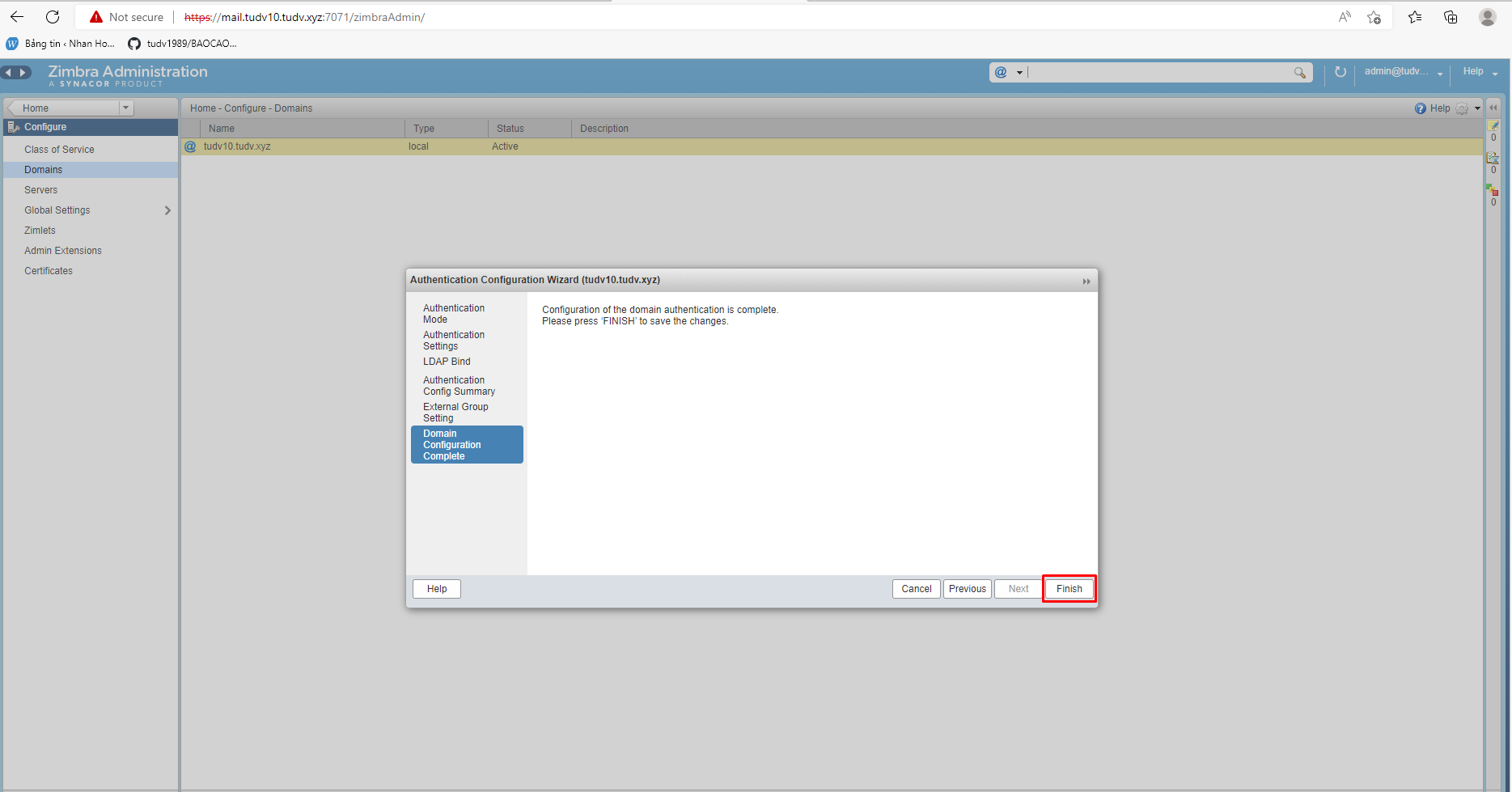 LDAP Active Directory - Zimbra - Nhan Hoa Knowledgebase