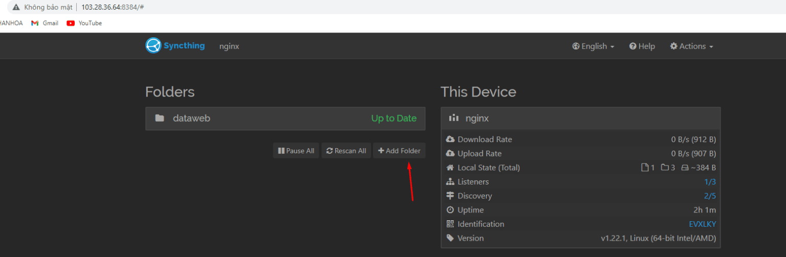 Tìm hiểu cơ bản về Syncthing - Nhan Hoa Knowledgebase