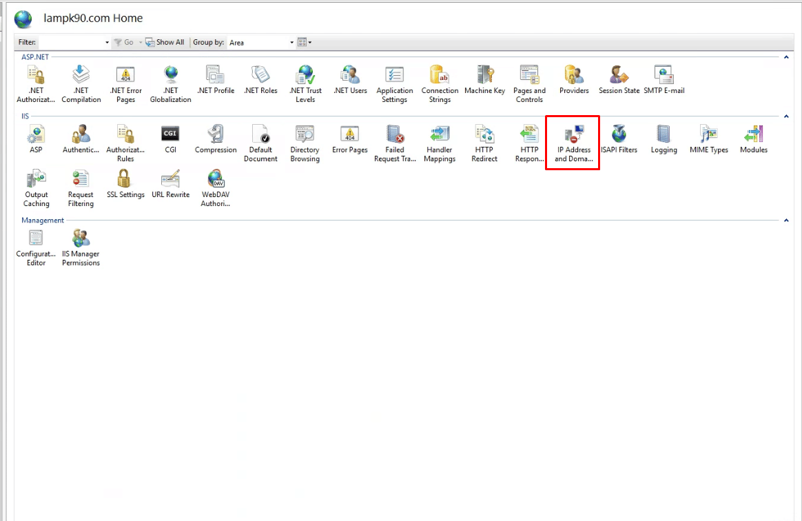 Limit connection IIS webserver - Nhan Hoa Knowledgebase