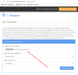 Hướng dẫn convert chứng chỉ SSL sang PFX CỰC CHI TIẾT