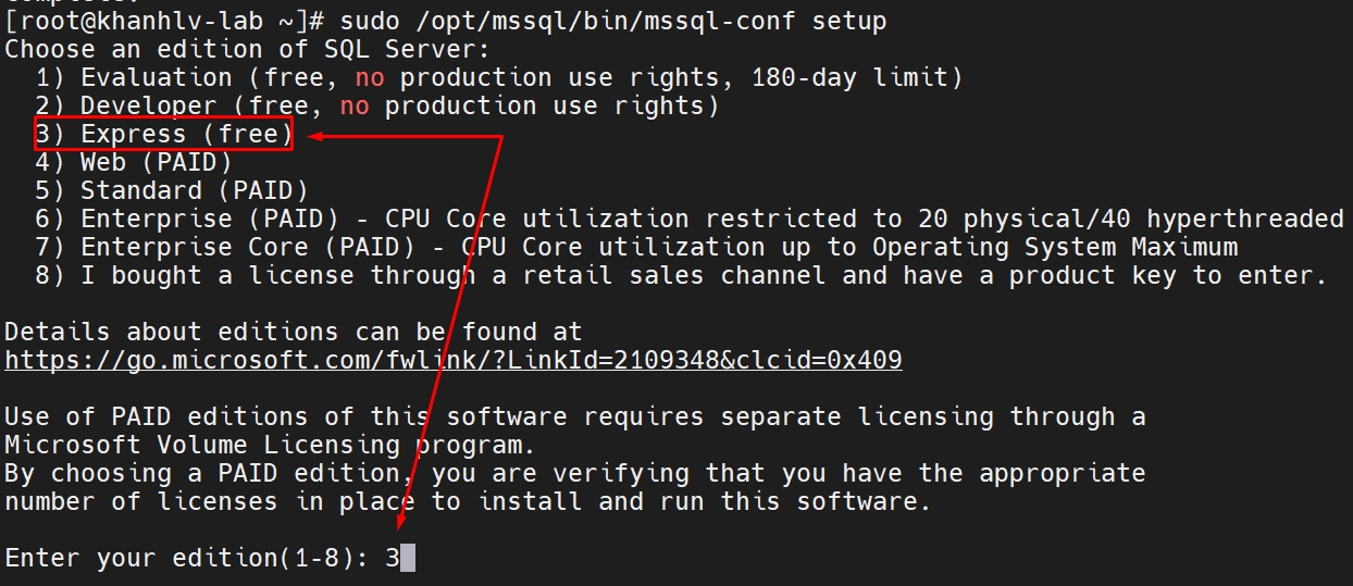 Hướng dẫn cài đặt SQL Server trên Linux - Nhan Hoa Knowledgebase