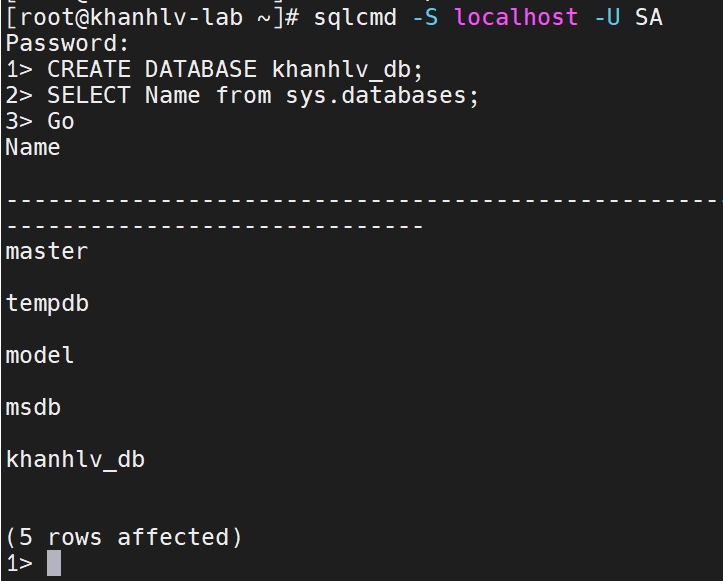 Hướng dẫn cài đặt SQL Server trên Linux - Nhan Hoa Knowledgebase