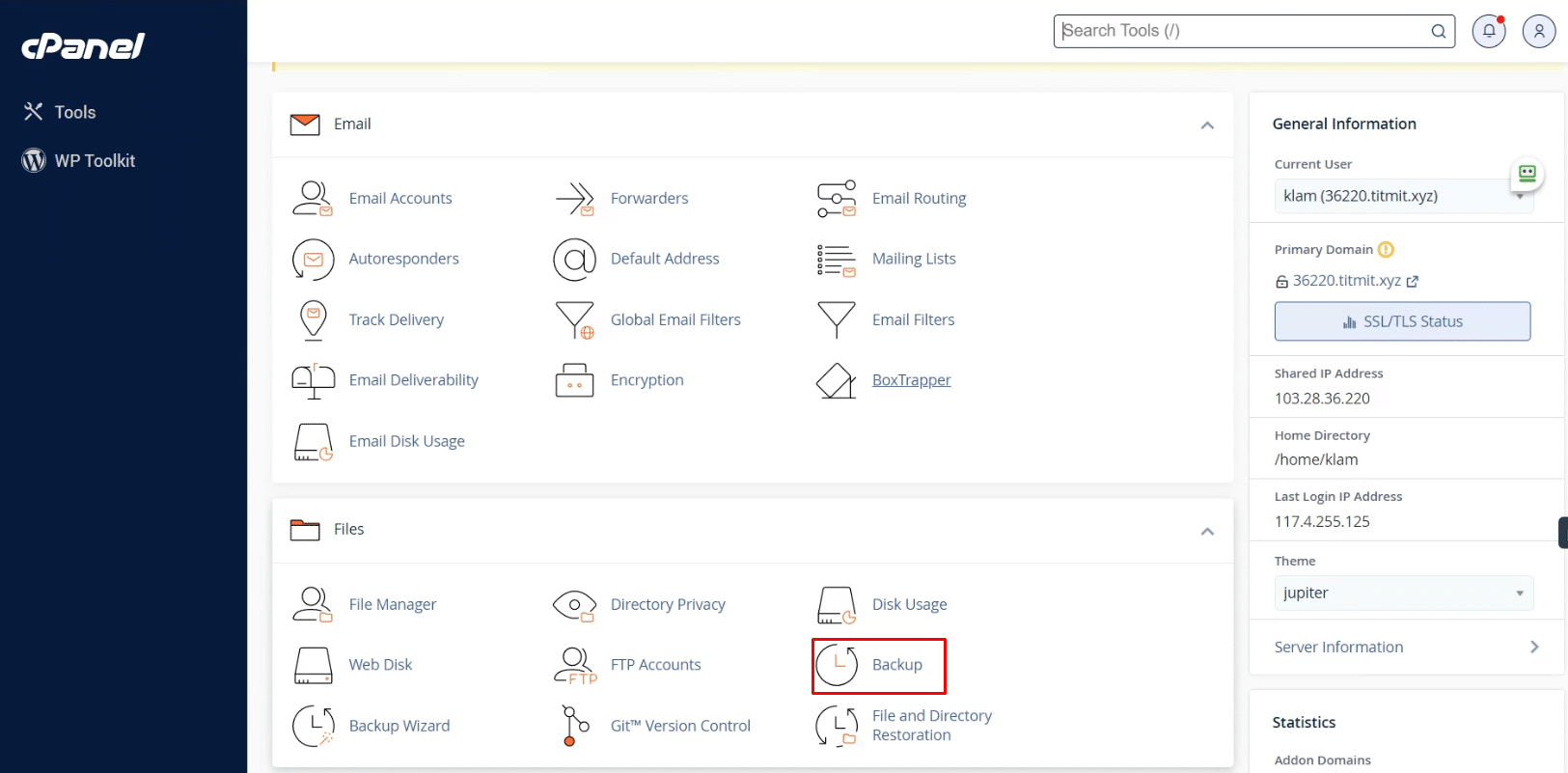 [cPanel] Hướng dẫn backup và restore website thủ công - Nhan Hoa Knowledgebase