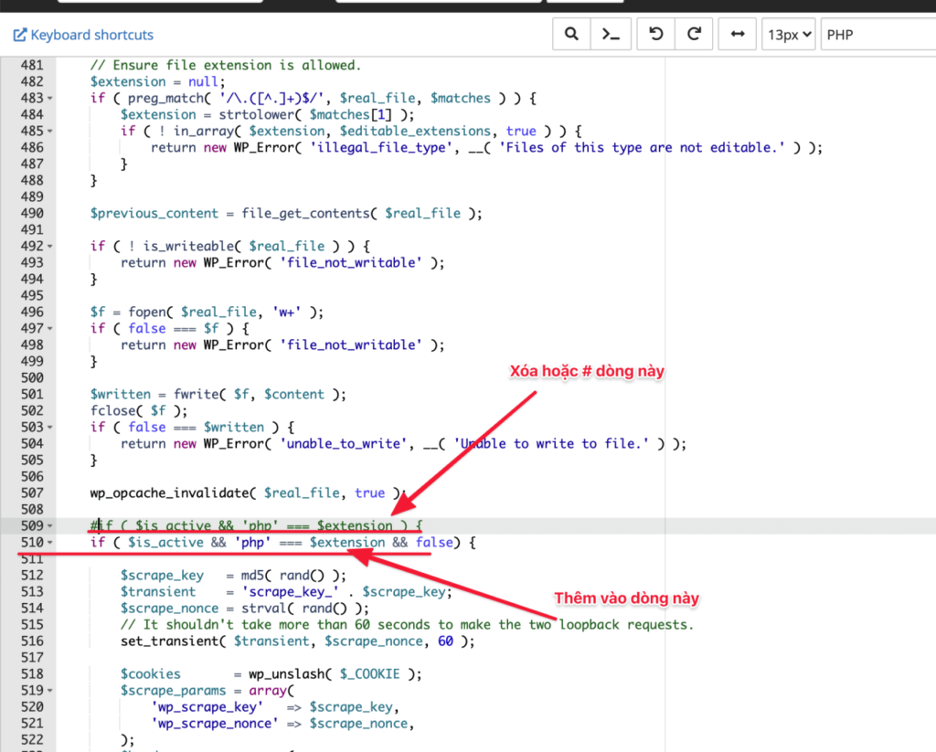 Lỗi Unable to communicate back with site to check for fatal errors trên ...