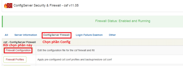 Hướng dẫn cách cấu hình CSF trên Direct Admin - Nhan Hoa Knowledgebase