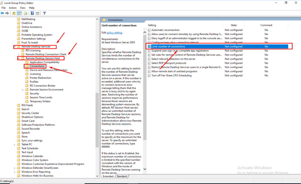 How to config multi session Remote Desktop for Windows Server - Nhan Hoa Knowledgebase