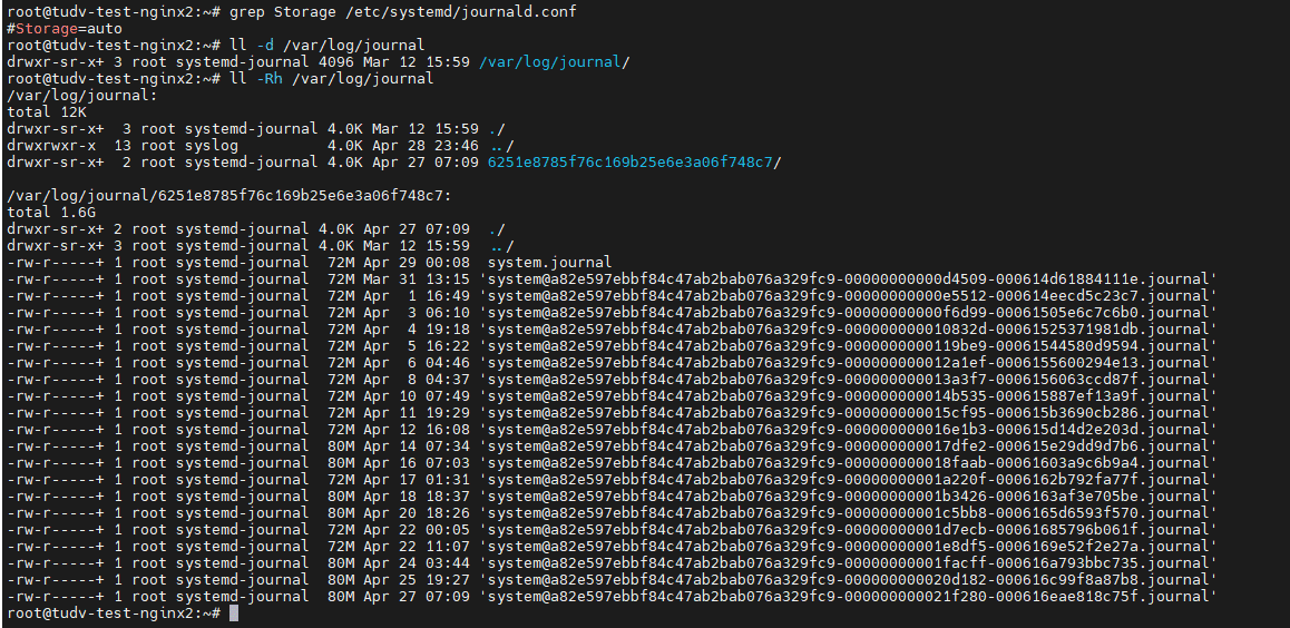 Journald - Cách sử dụng cơ bản - Nhan Hoa Knowledgebase