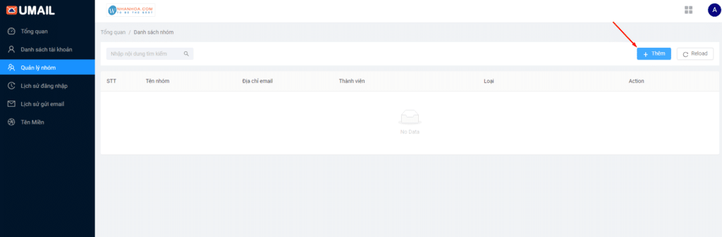 Hướng dẫn sử dụng tài khoản quản trị Umail - Nhan Hoa Knowledgebase