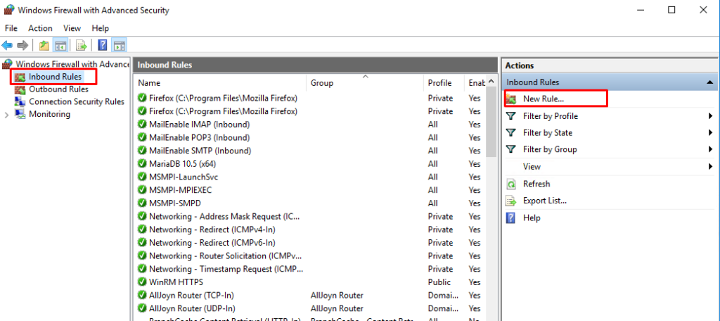 Hướng dẫn mở port 1433 để Remote SQL Server - Nhan Hoa Knowledgebase