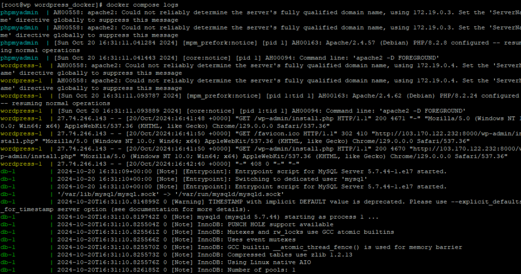 Xây Dựng Và Quản Lý Wordpress Với Docker Compose Trên Centos 7 Nhan Hoa Knowledgebase