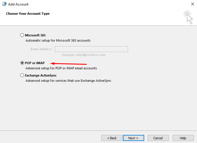 Hướng dẫn cấu hình Email server trên Outlook - Nhan Hoa Knowledgebase