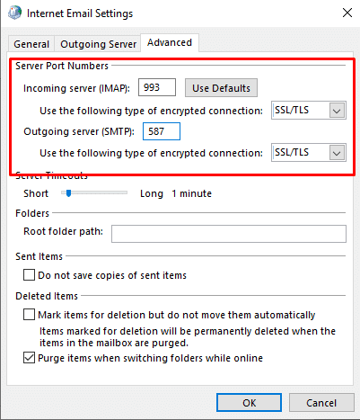 Hướng dẫn cấu hình Email server trên Outlook - Nhan Hoa Knowledgebase